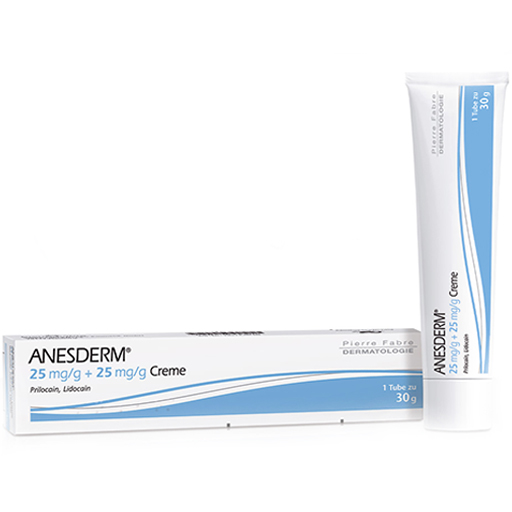 ANESDERM 25 mg/g + 25 mg/g Creme - Kosmedi24 ist die Versandapotheke ...